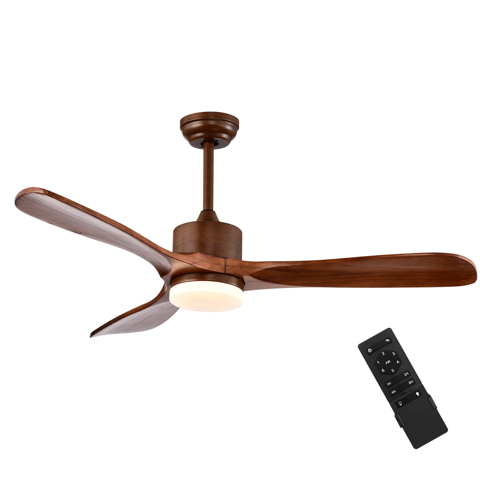 ARLIME 52 Inch Ceiling Fan with LED Light and Remote Control, Indoor C